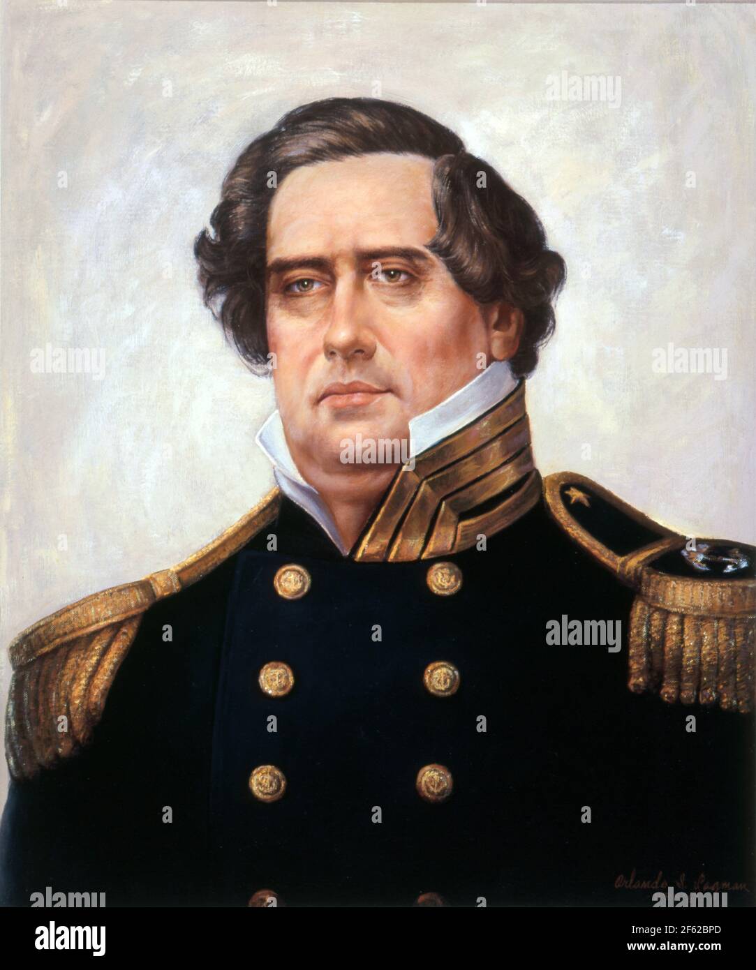 Matthew Perry, American Naval Officer Stock Photo - Alamy