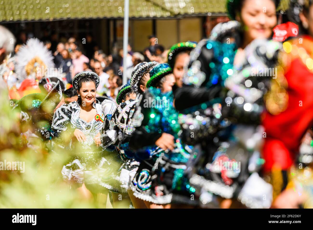 HAMMARKULLEN, SWEDEN - MAY 25, 2019: Face of a beautiful carnival queen ...