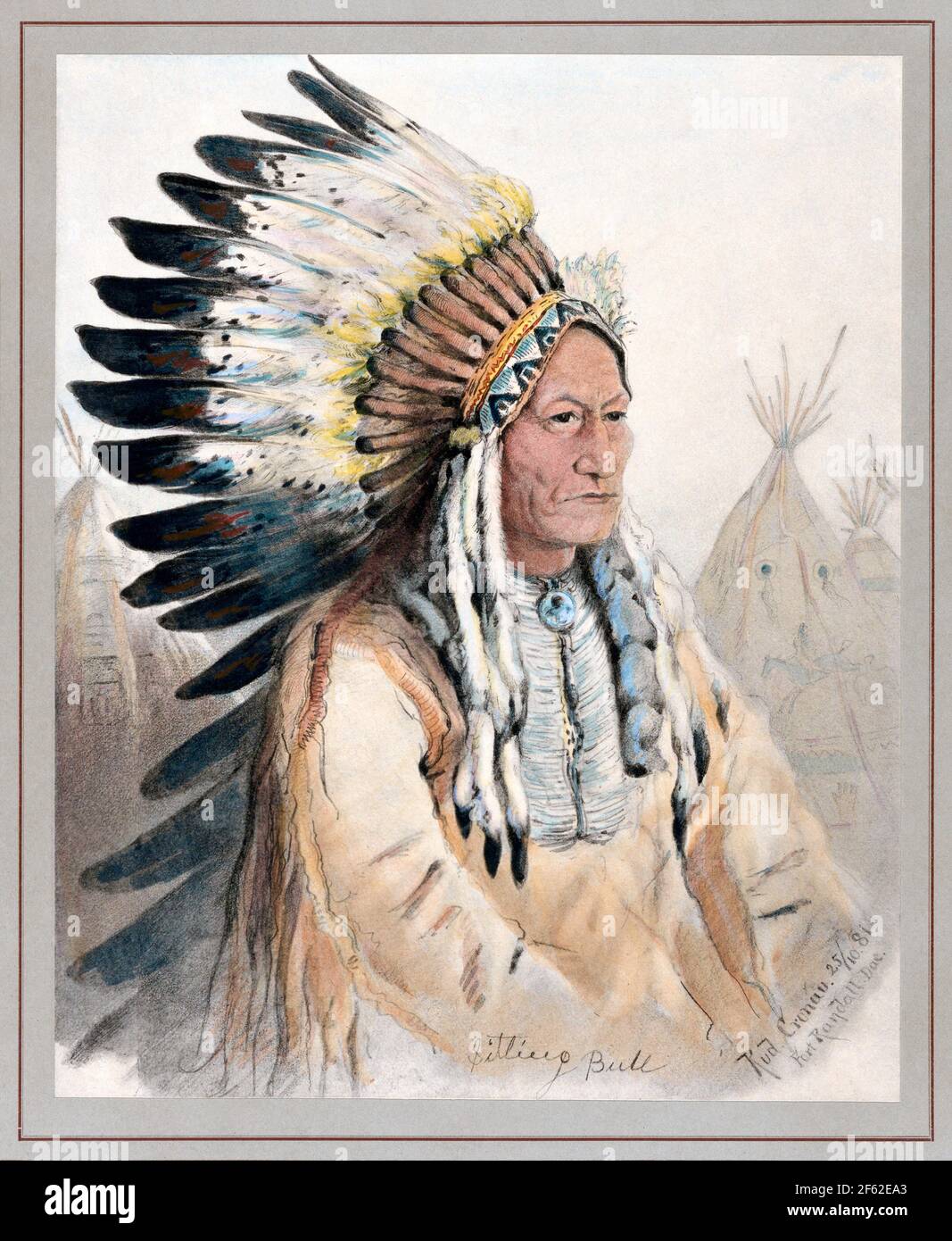 Indian sitting bull hi-res stock photography and images - Alamy