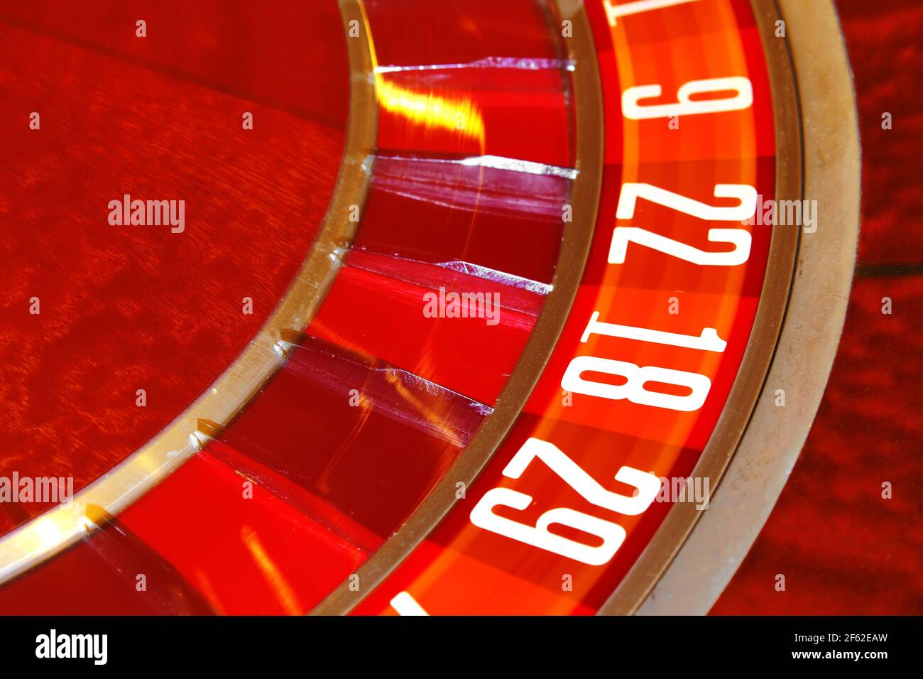 Round roulette with numbers in casino Stock Photo - Alamy