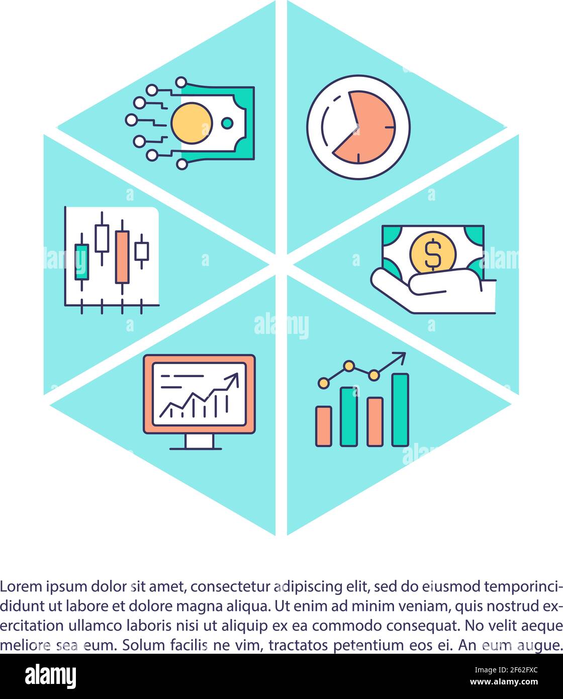 Stock trading concept line icons with text Stock Vector Image & Art - Alamy
