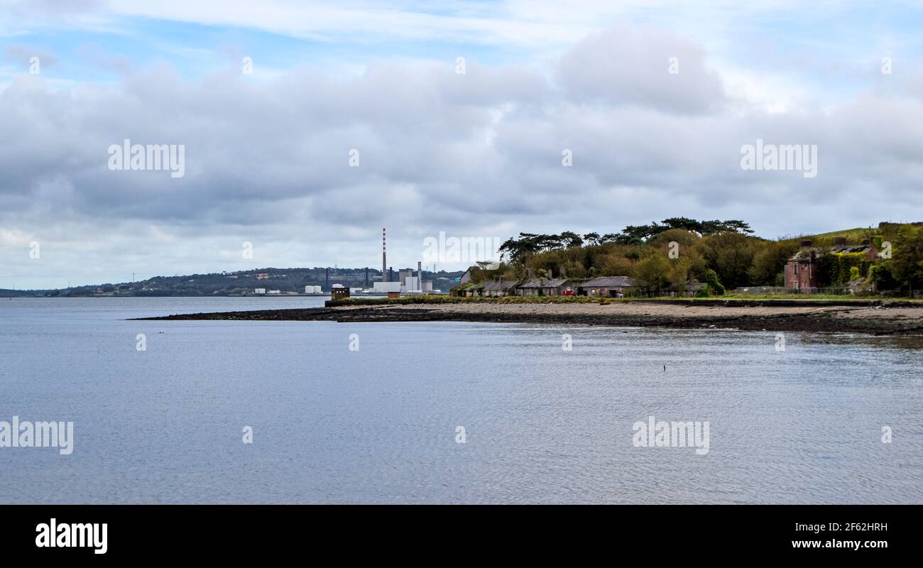 Cork harbor from the Spike Island, Cobh, Ireland Stock Photo - Alamy