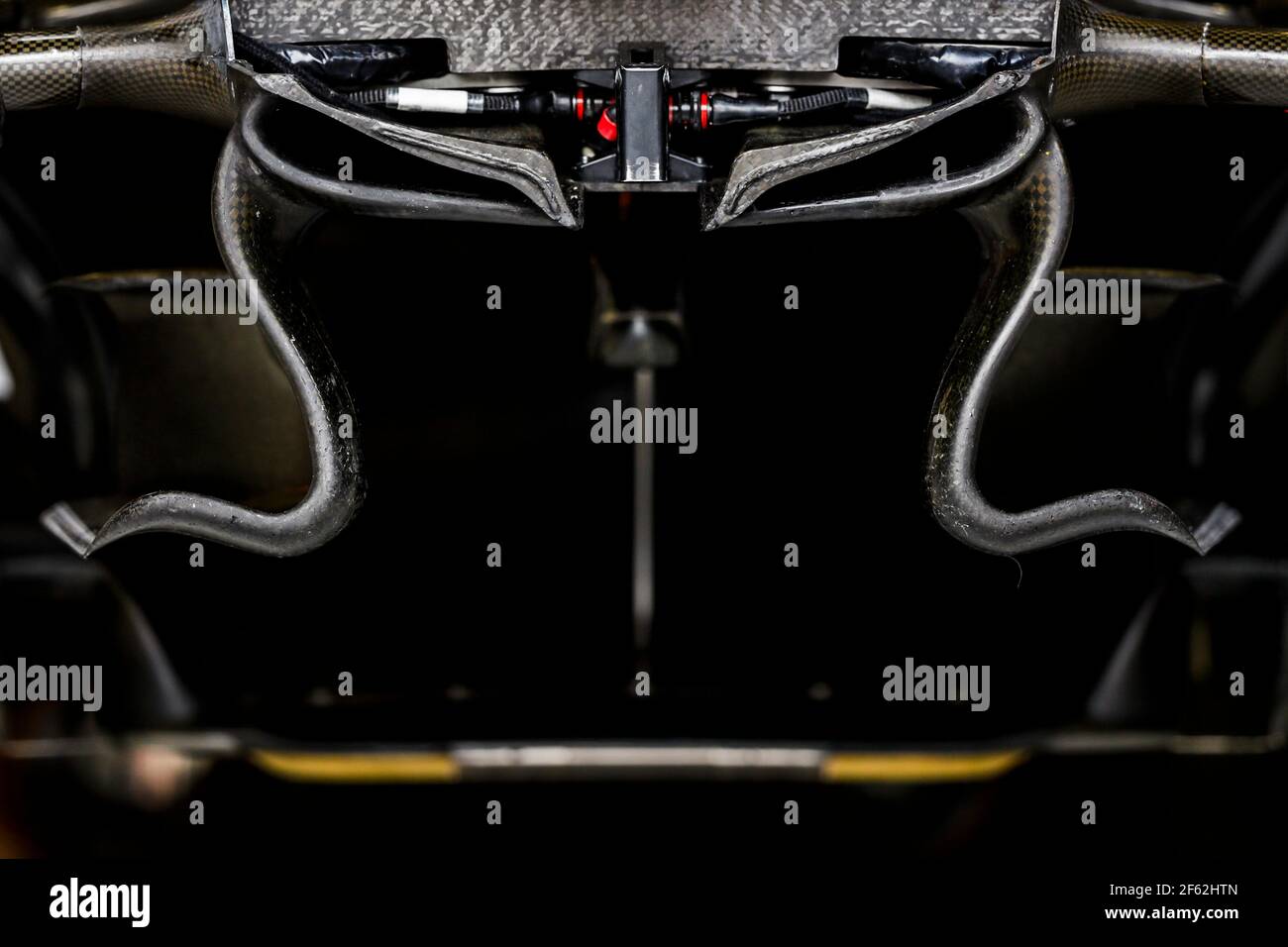 McLaren Honda MCL32 aerodynamic floor details, action during the 2017 ...