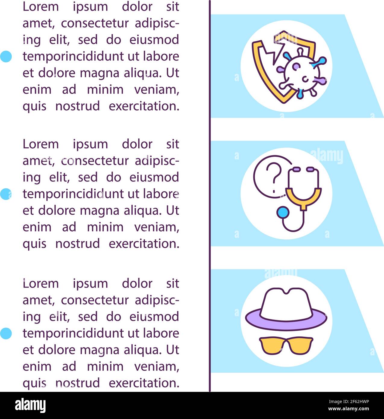 Weak immune response concept line icons with text Stock Vector Image ...