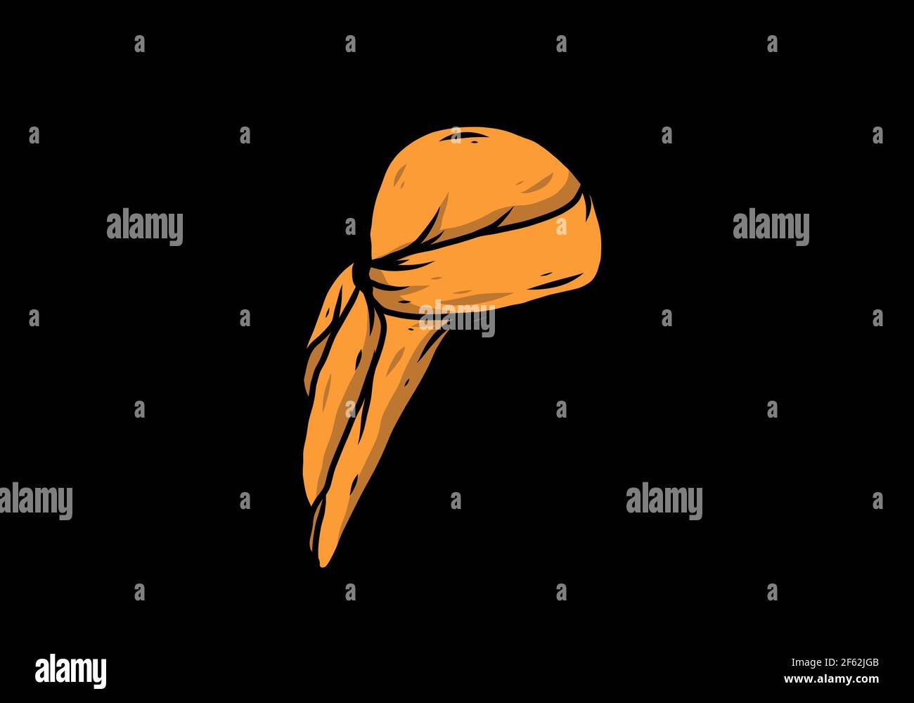 Yellow black of durag illustration design Stock Vector Image & Art - Alamy
