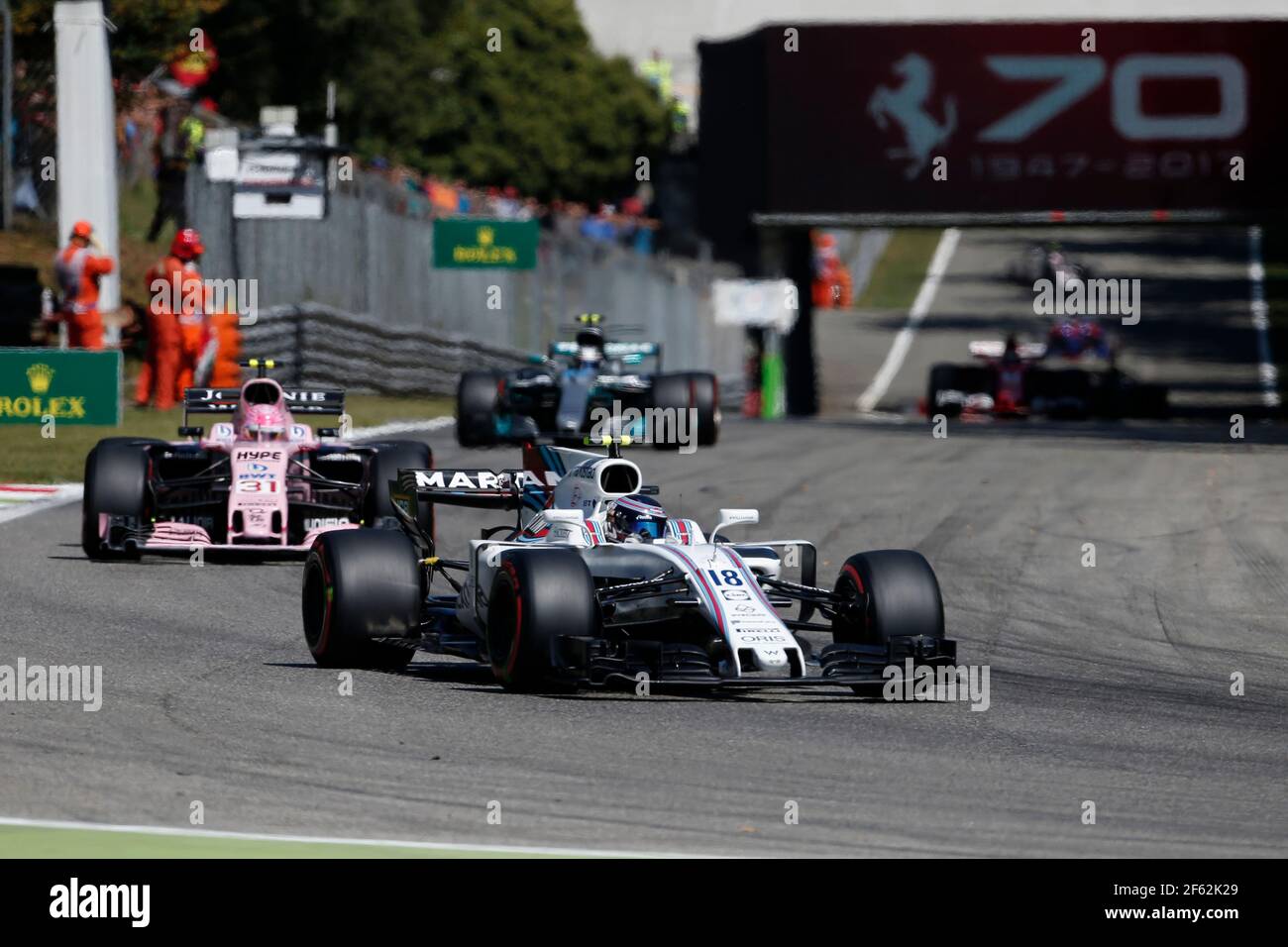 18 STROLL Lance (can) Williams F1 Mercedes FW40 action during 2017 ...