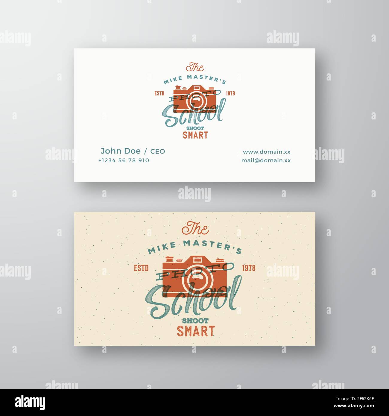 Vintage Typography Business Card