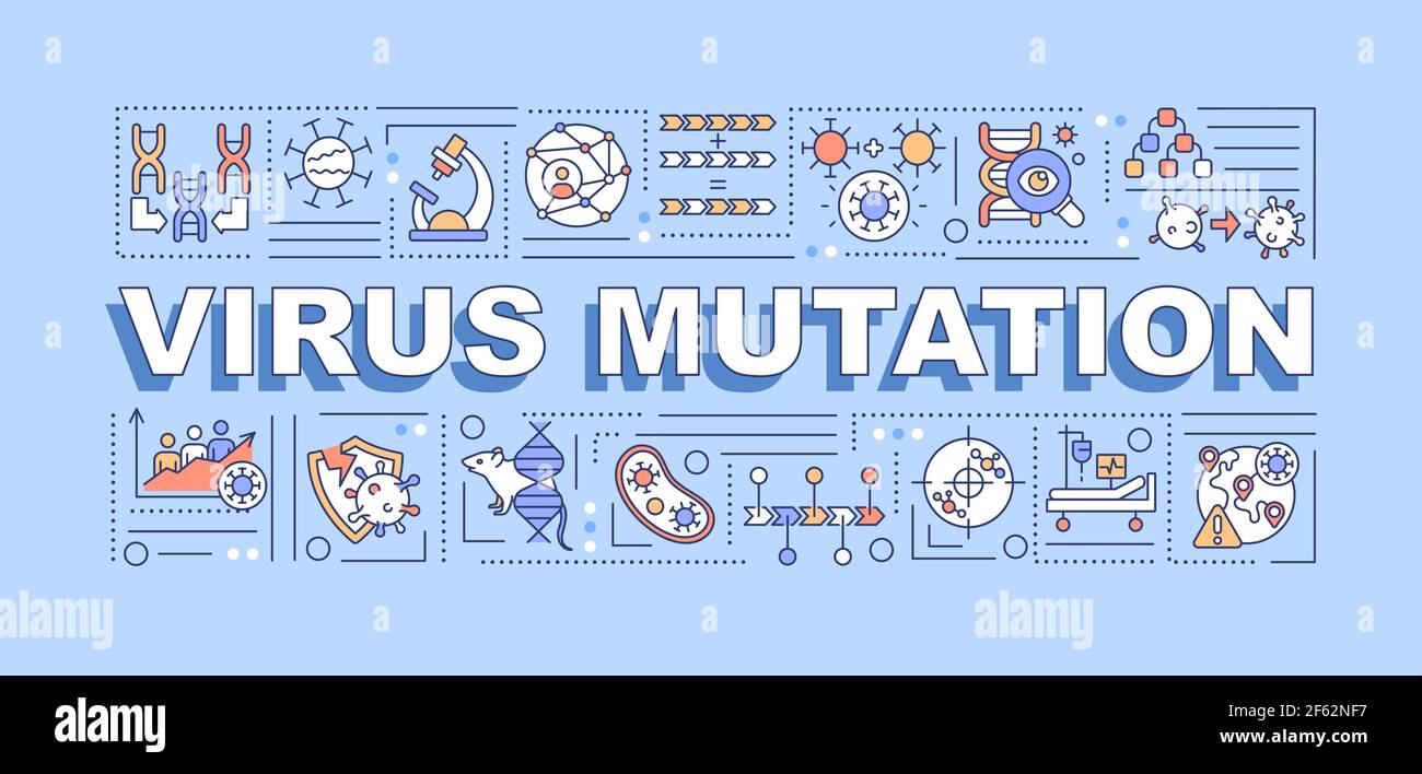Virus mutation word concepts banner Stock Vector Image & Art - Alamy