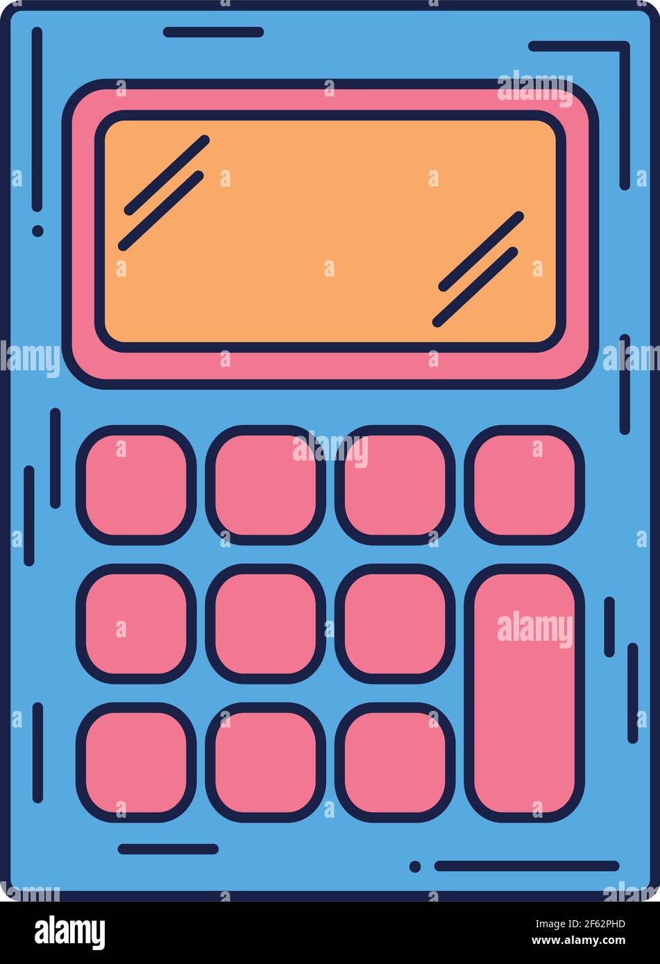 blue calculator icon Stock Vector Image & Art - Alamy