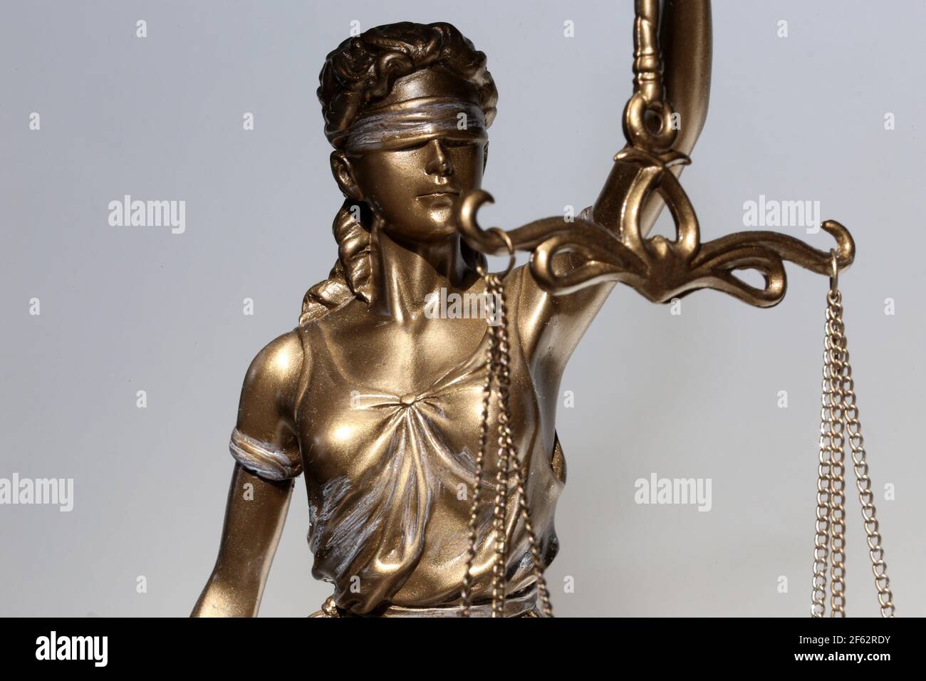 Close-up of a Justitia as a symbol for law, justice etc Stock Photo - Alamy