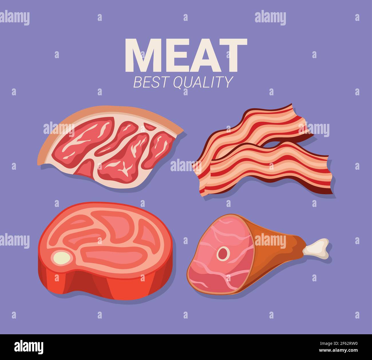 meat quality lettering Stock Vector Image & Art - Alamy