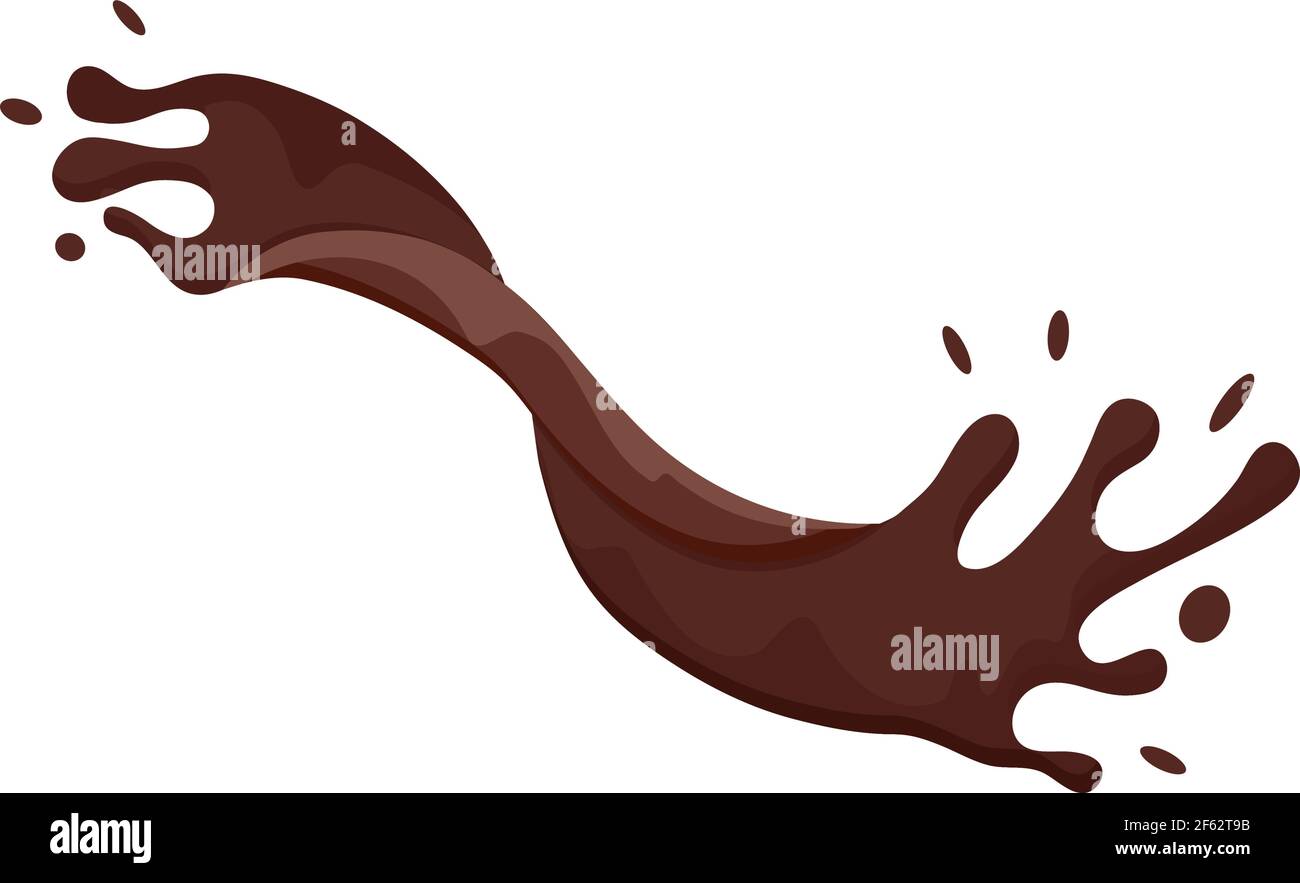 liquid chocolate isolated Stock Vector Image & Art - Alamy