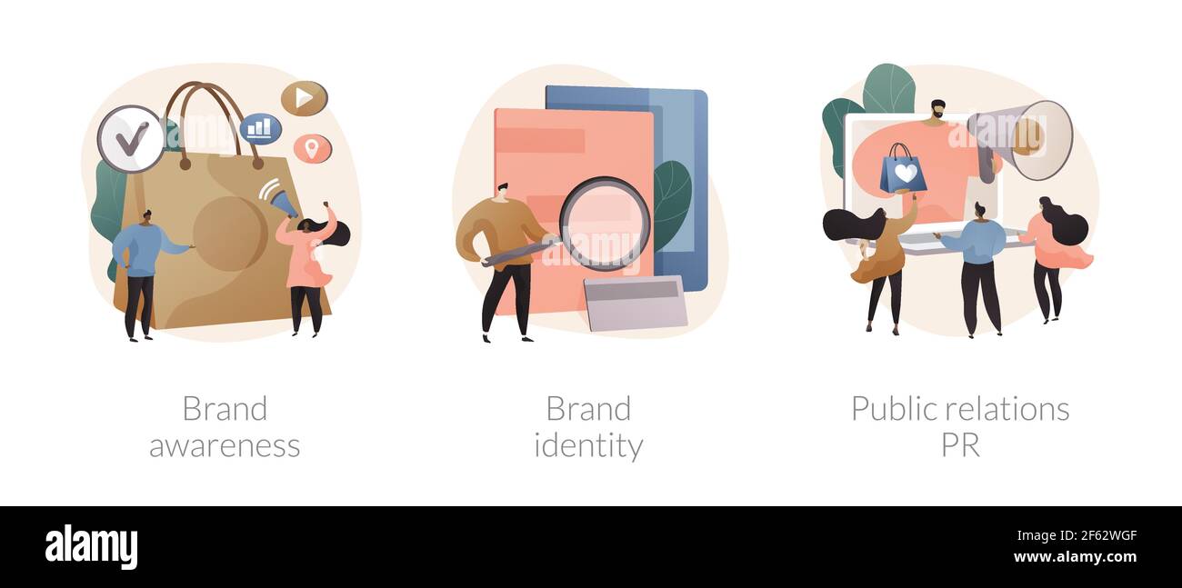 Brand management abstract concept vector illustrations Stock Vector ...