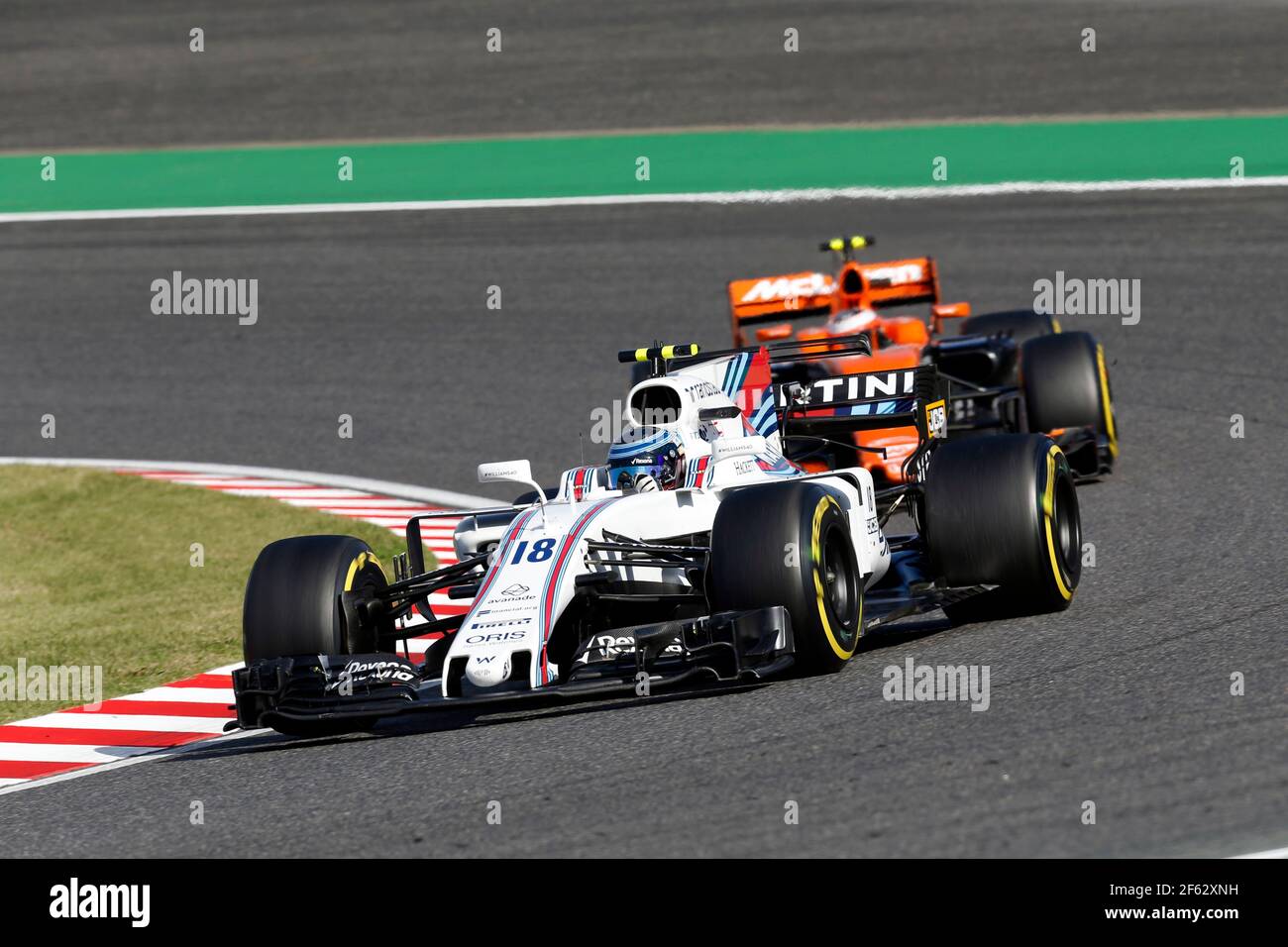18 STROLL Lance (can) Williams F1 Mercedes FW40, action during the 2017 ...