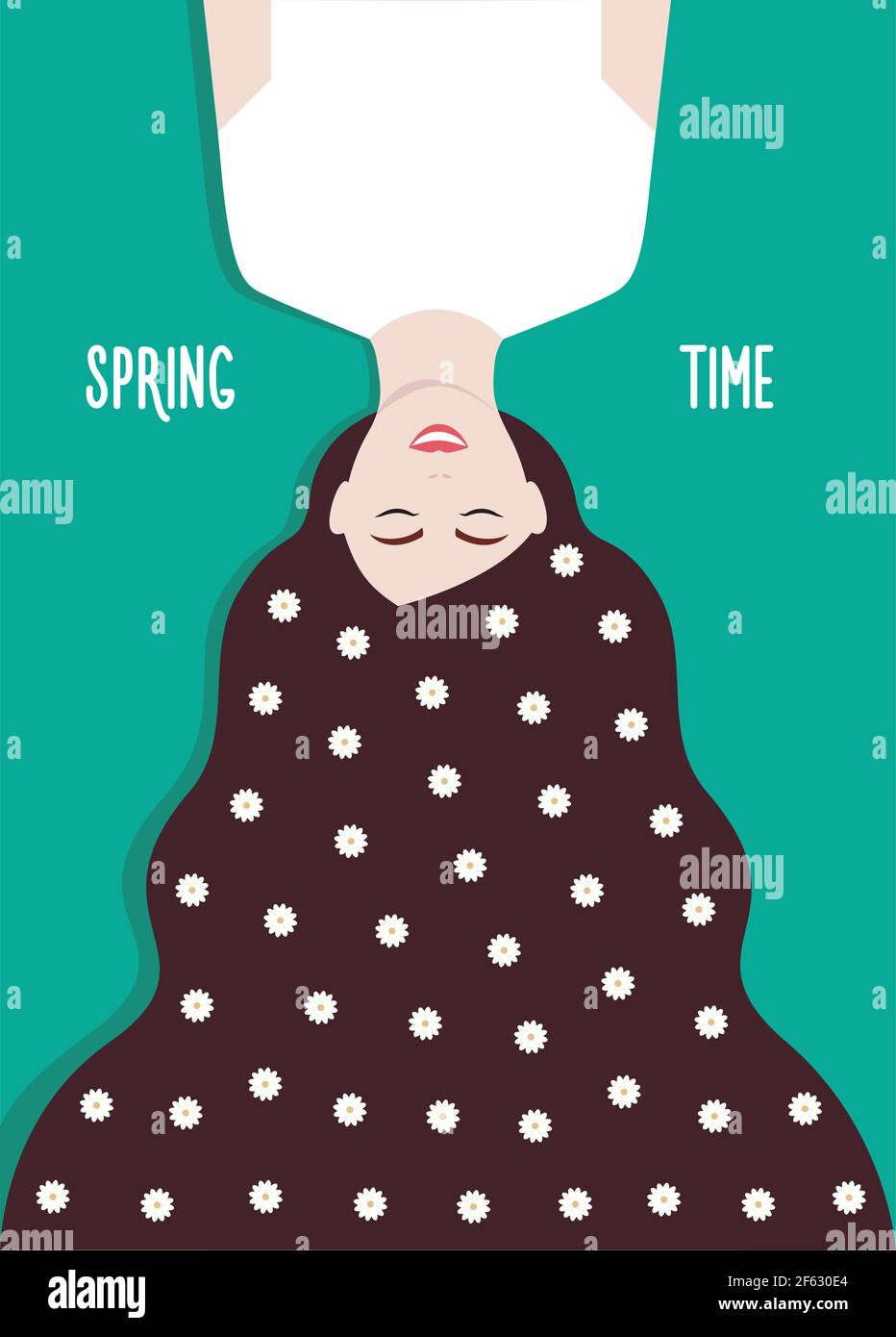 Brunette haired Stock Vector Images - Alamy