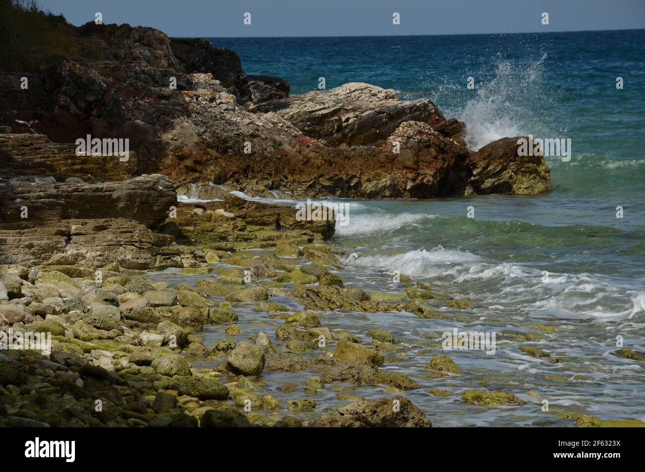 beautiful sea view in croatia, Pjescana Uvala, Croatia, adriatic coast ...