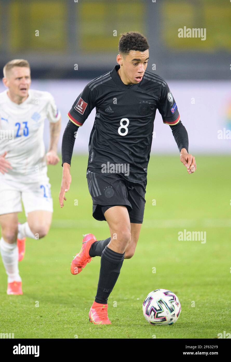 Jamal MUSIALA (GER) action, soccer game, World Cup qualification group ...