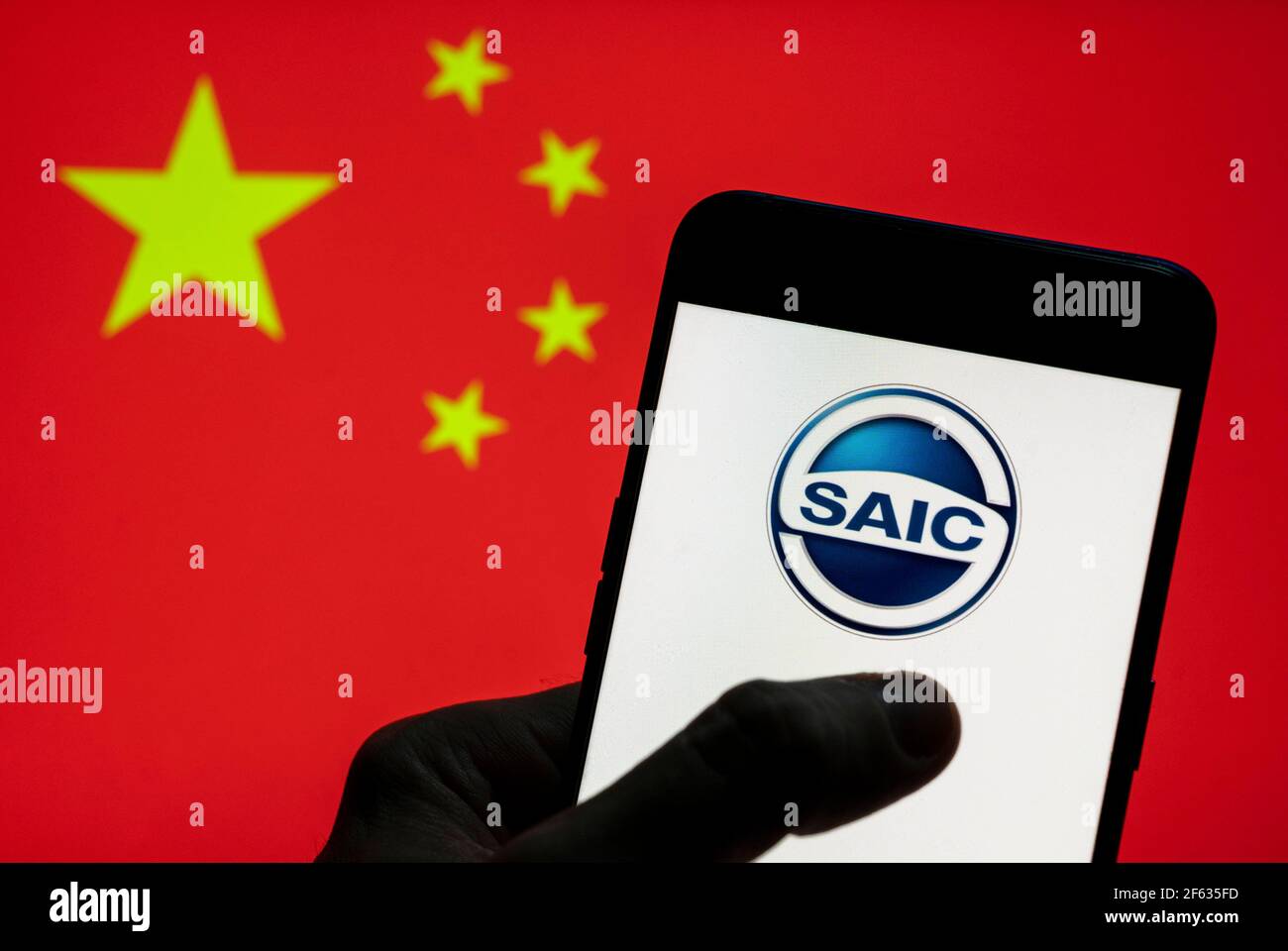 China. 27th Mar, 2021. In this photo illustration the Chinese automaker ... China. 27th Mar, 2021. In this photo illustration the Chinese automaker ...