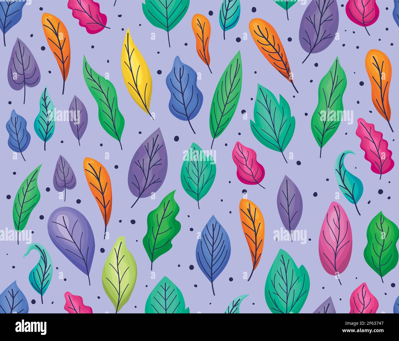 pretty leaves background Stock Vector Image & Art - Alamy