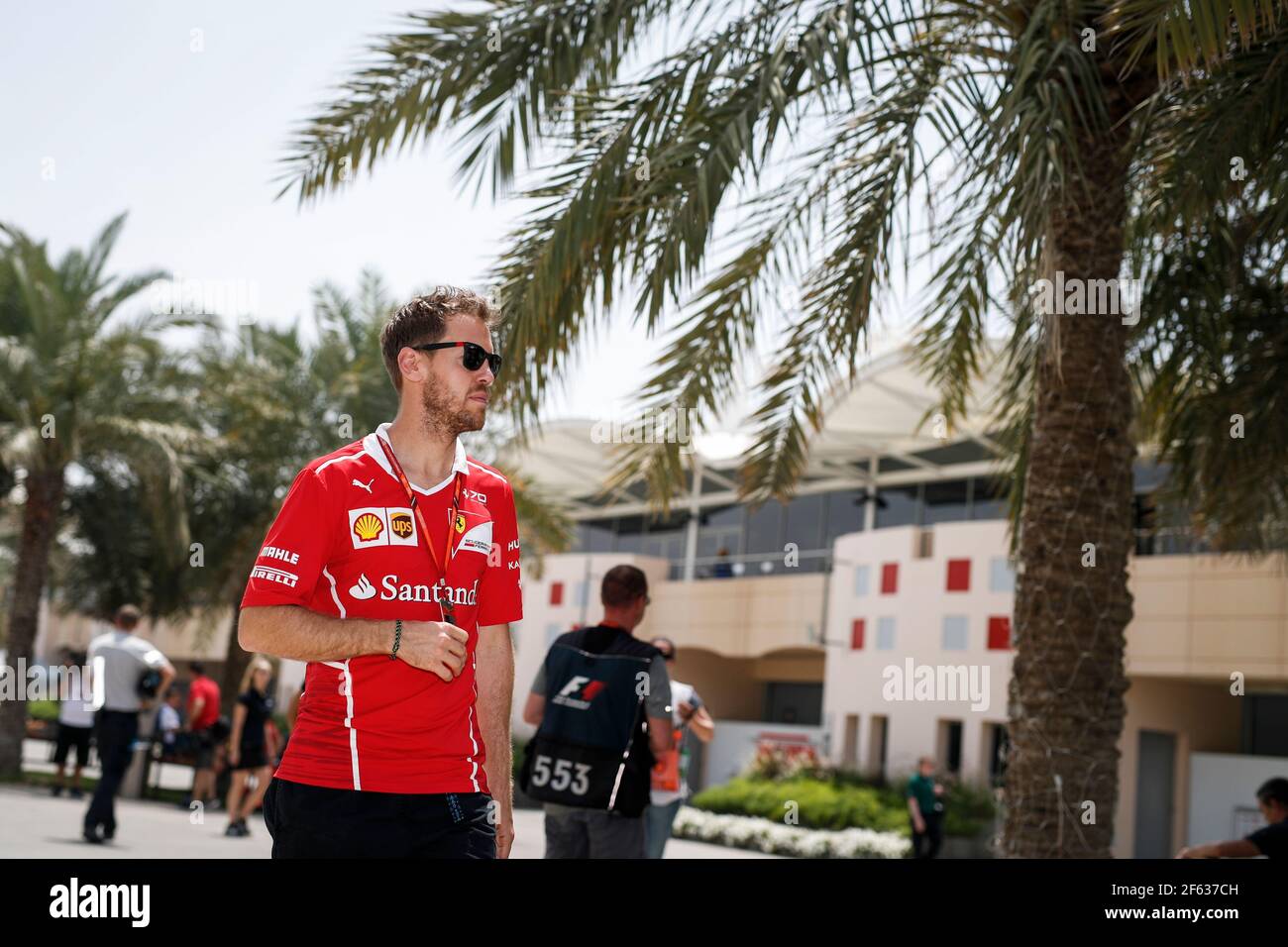 VETTEL Sebastian (ger) Ferrari SF70-H team scuderia Ferrari ambiance ...