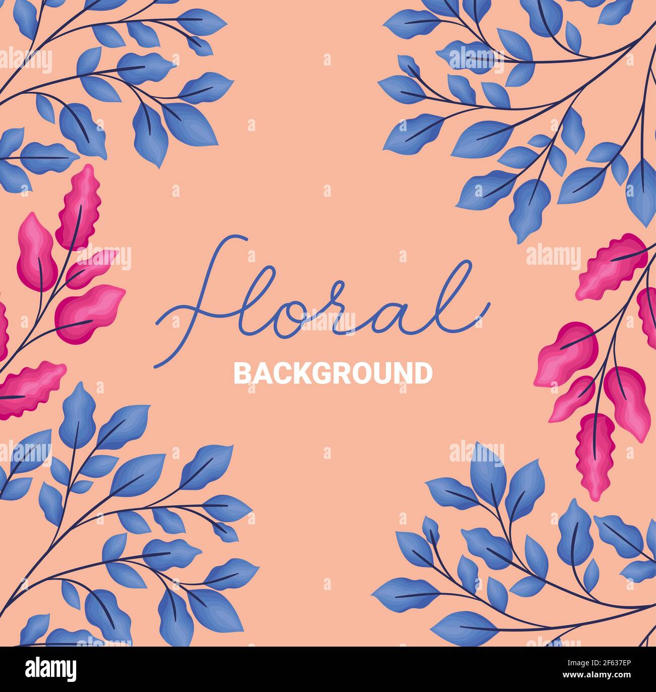 floral background design Stock Vector Image & Art - Alamy