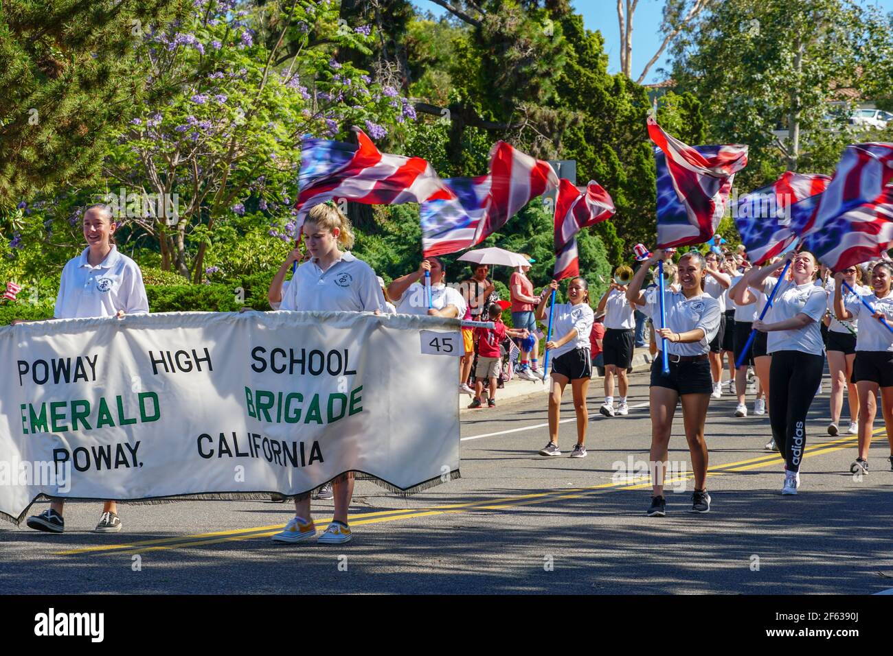 Poway High School Marching Band, 4th July Independence Day Parade at ...
