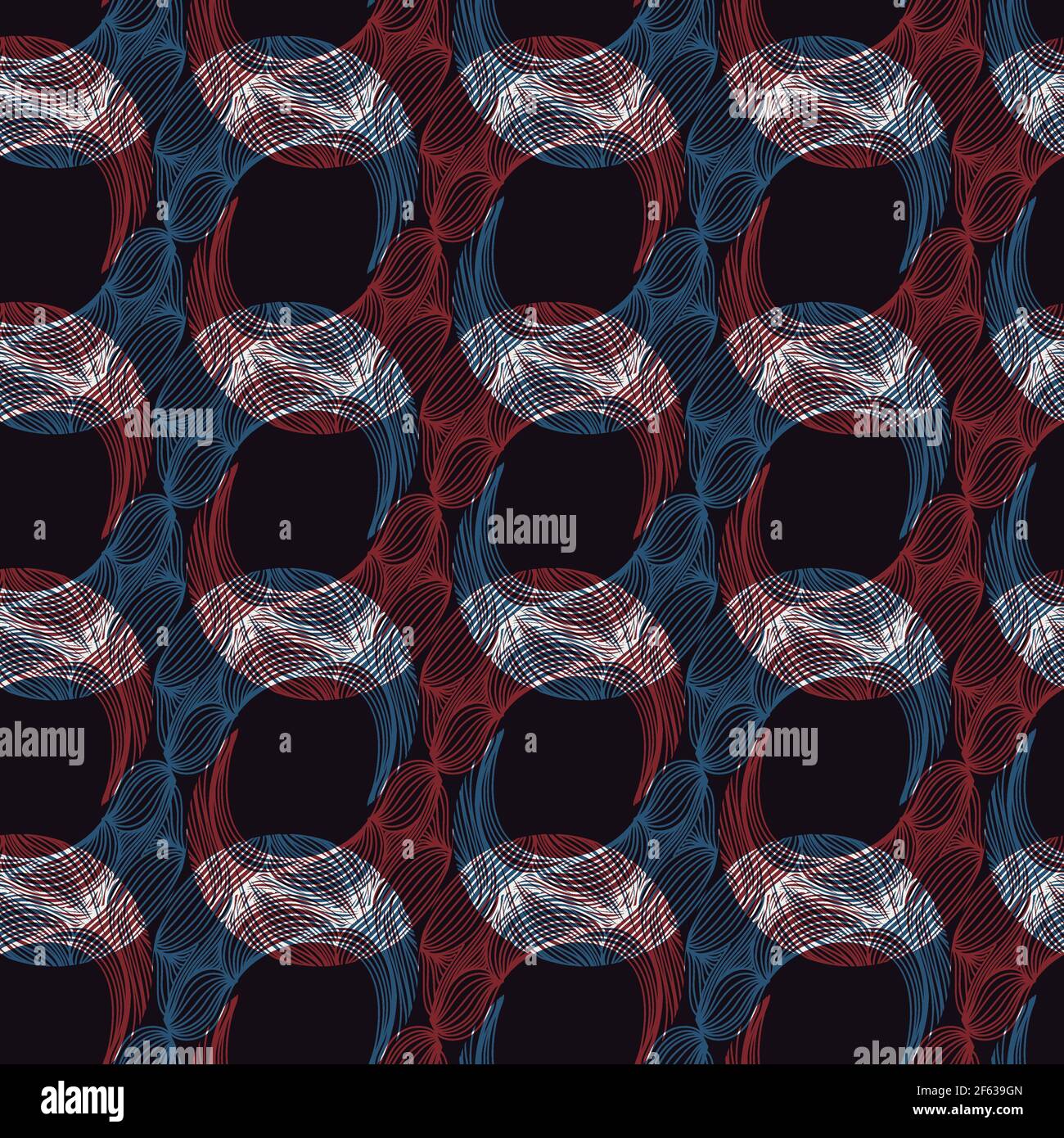Seamless abstract pattern in red blue black white Stock Photo - Alamy