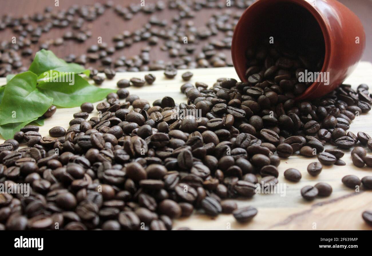 Whole raw coffee beans hi-res stock photography and images - Alamy