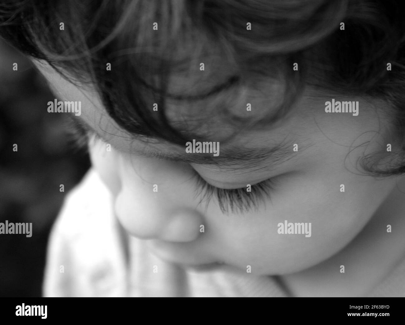 Boy with long eyelashes hi-res stock photography and images - Alamy