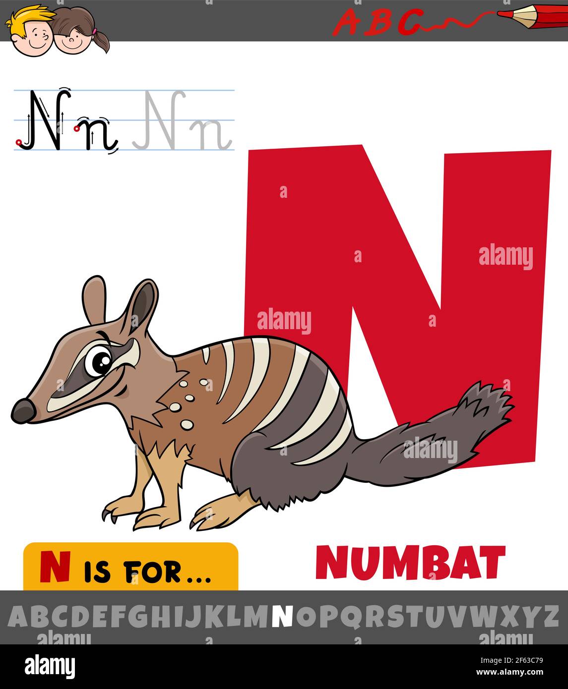 N Alphabet Animal Names