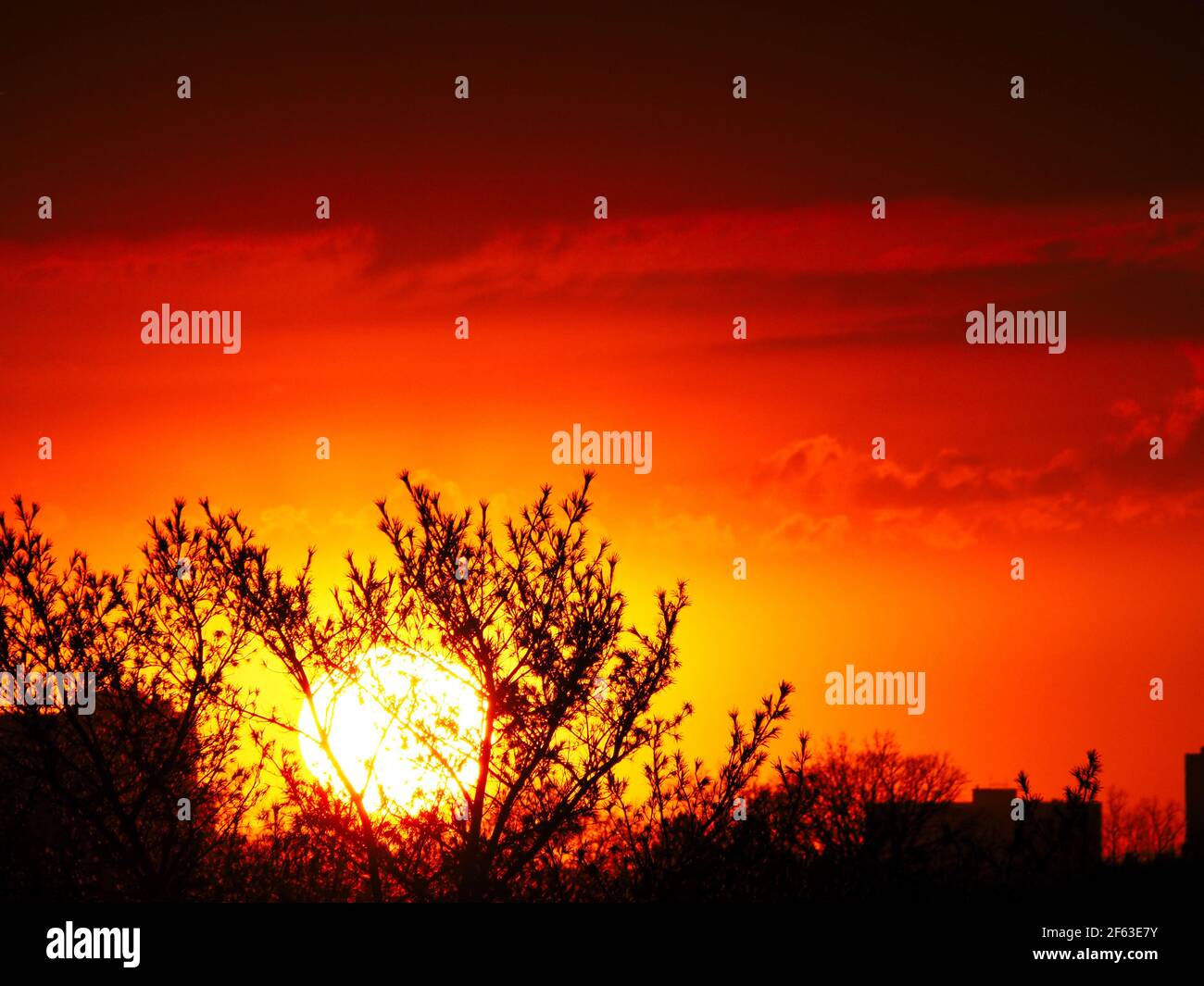 Breathtaking sunset illuminating sky hi-res stock photography and ...