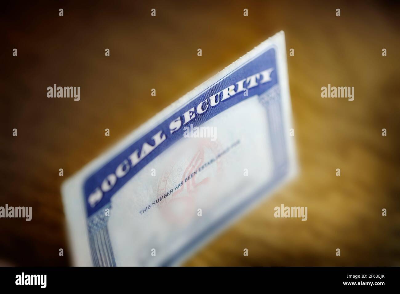 Social Security Cards Symbolizing Benefits for Elderly United Stated ...