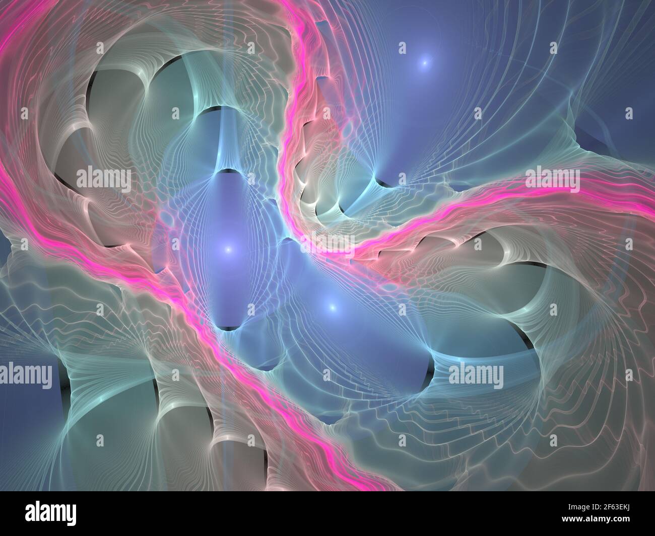 Sheer flowing and rippling patterns. Space tunnel in worm holes ...