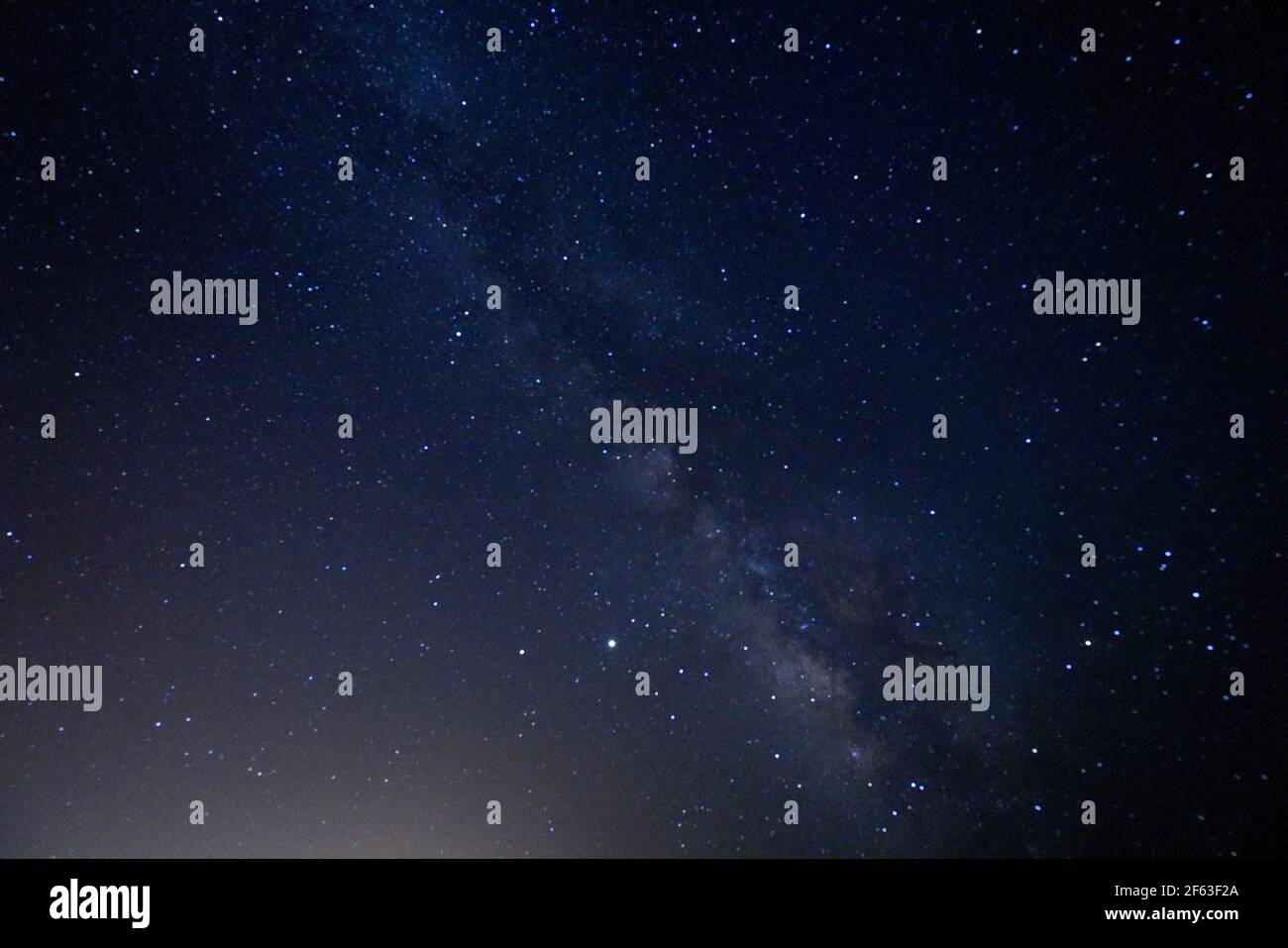 Night time view of the Milky Way Galaxy from Cambria California Stock ...