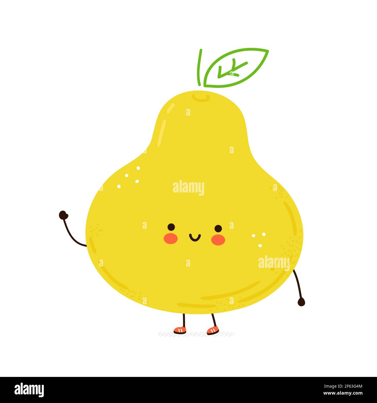Pear cartoon Cut Out Stock Images & Pictures - Alamy