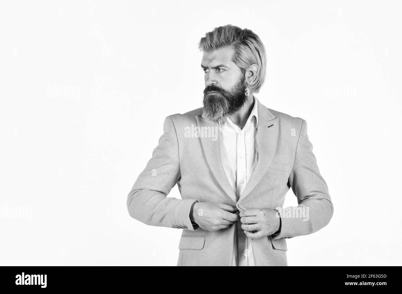 Good looking ceo. Businessman formal suit. Leadership concept. Office ...