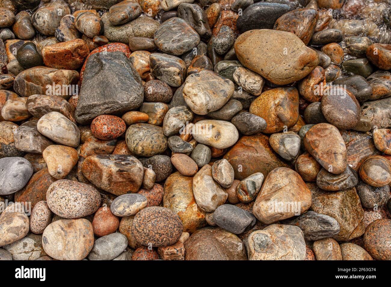 Beach rocks, Acadia National Park, Maine Stock Photo - Alamy