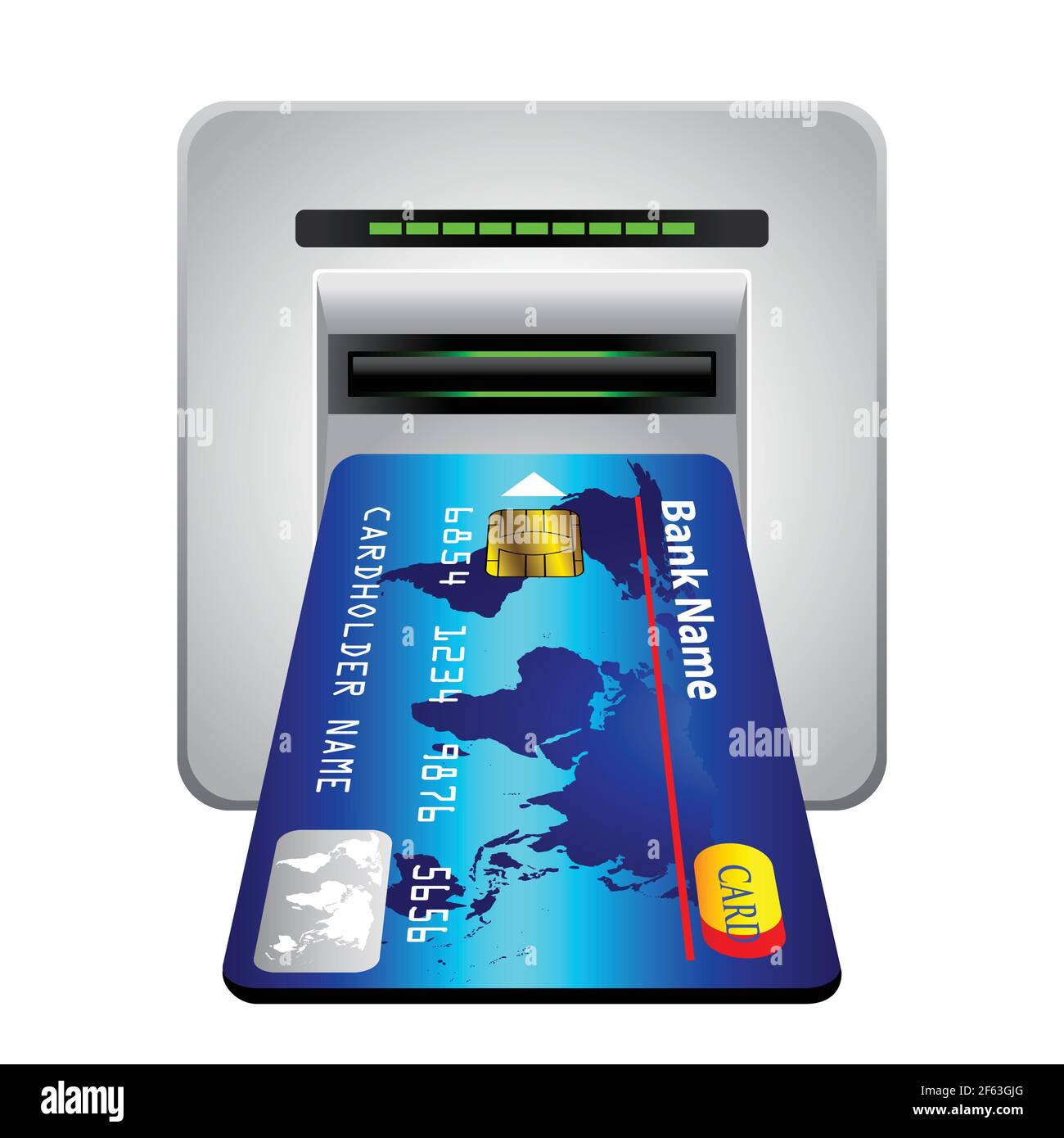 Creditcard closeup Stock Vector Images - Alamy