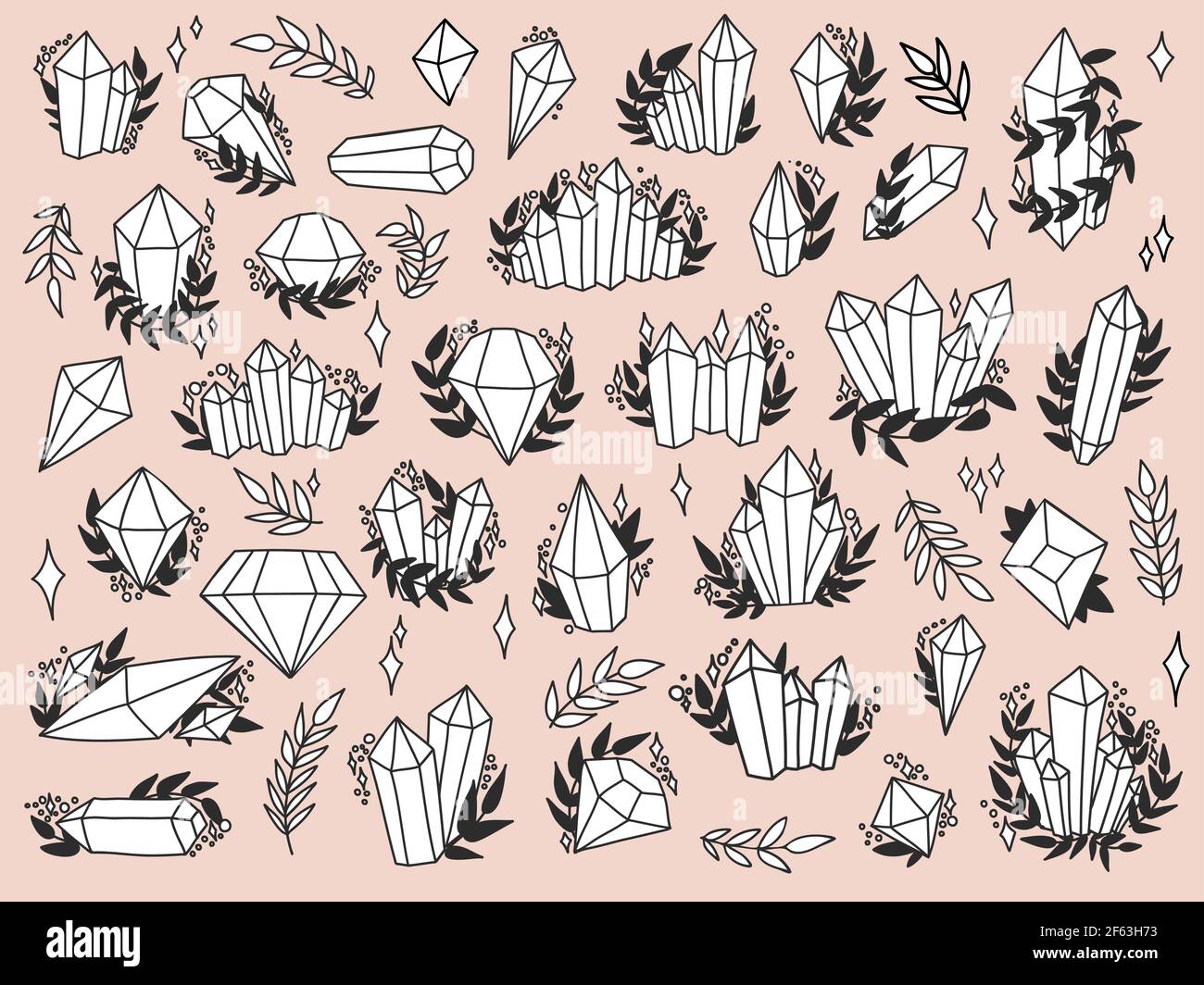 Crystal star decoration on Stock Vector Images - Alamy