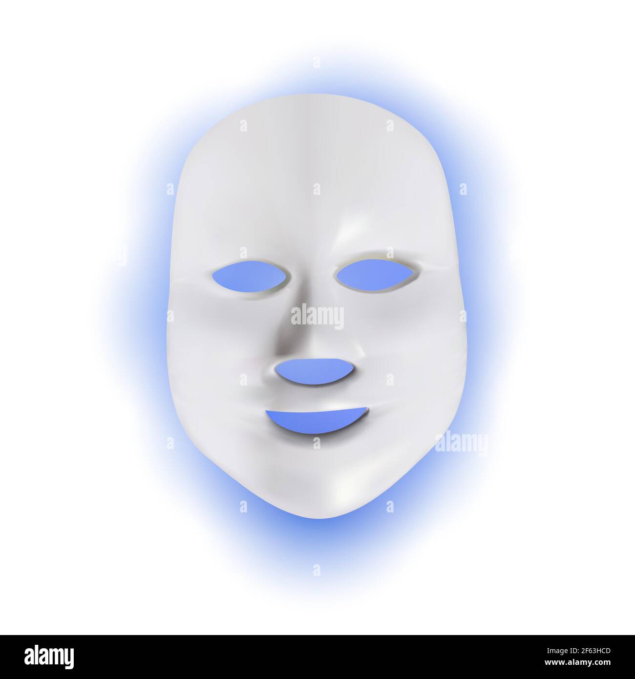 Woman blue facial mask Stock Vector Images - Alamy