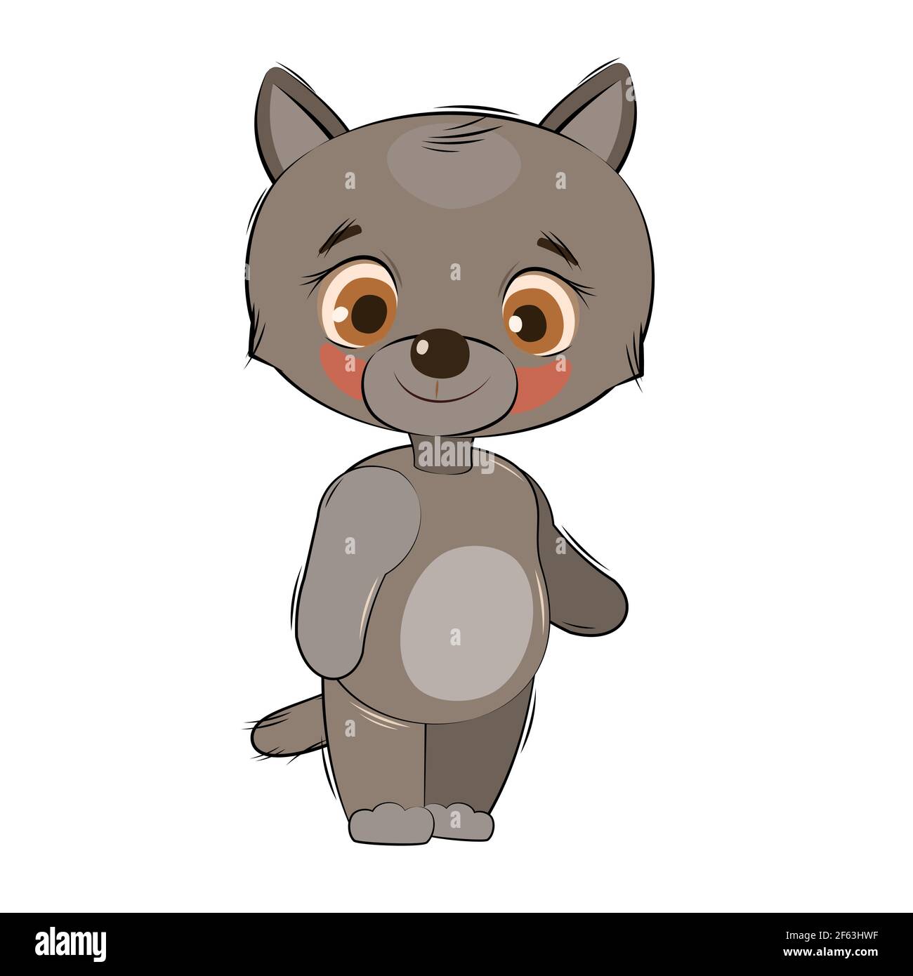 Wolf sketch cartoon Stock Vector Images - Alamy