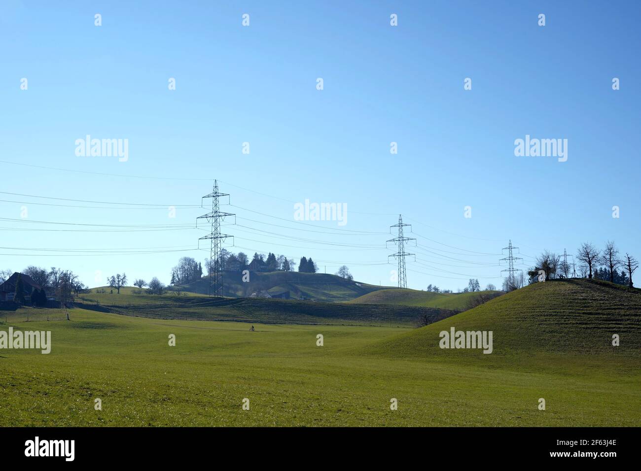 Pylons on the horizon hi-res stock photography and images - Alamy