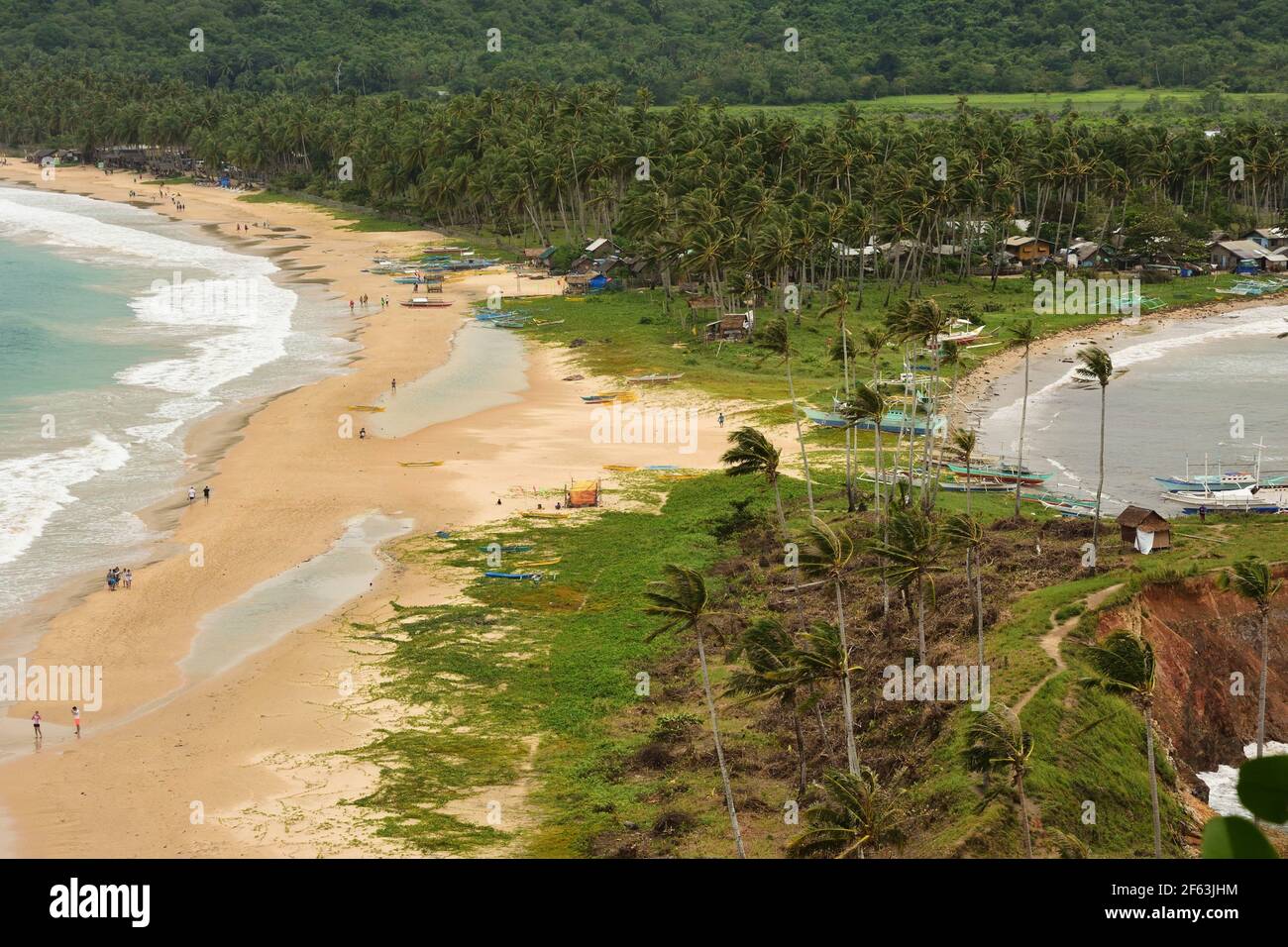El Nido Palawan in the Philippines, hidden beautiful beache at windy ...