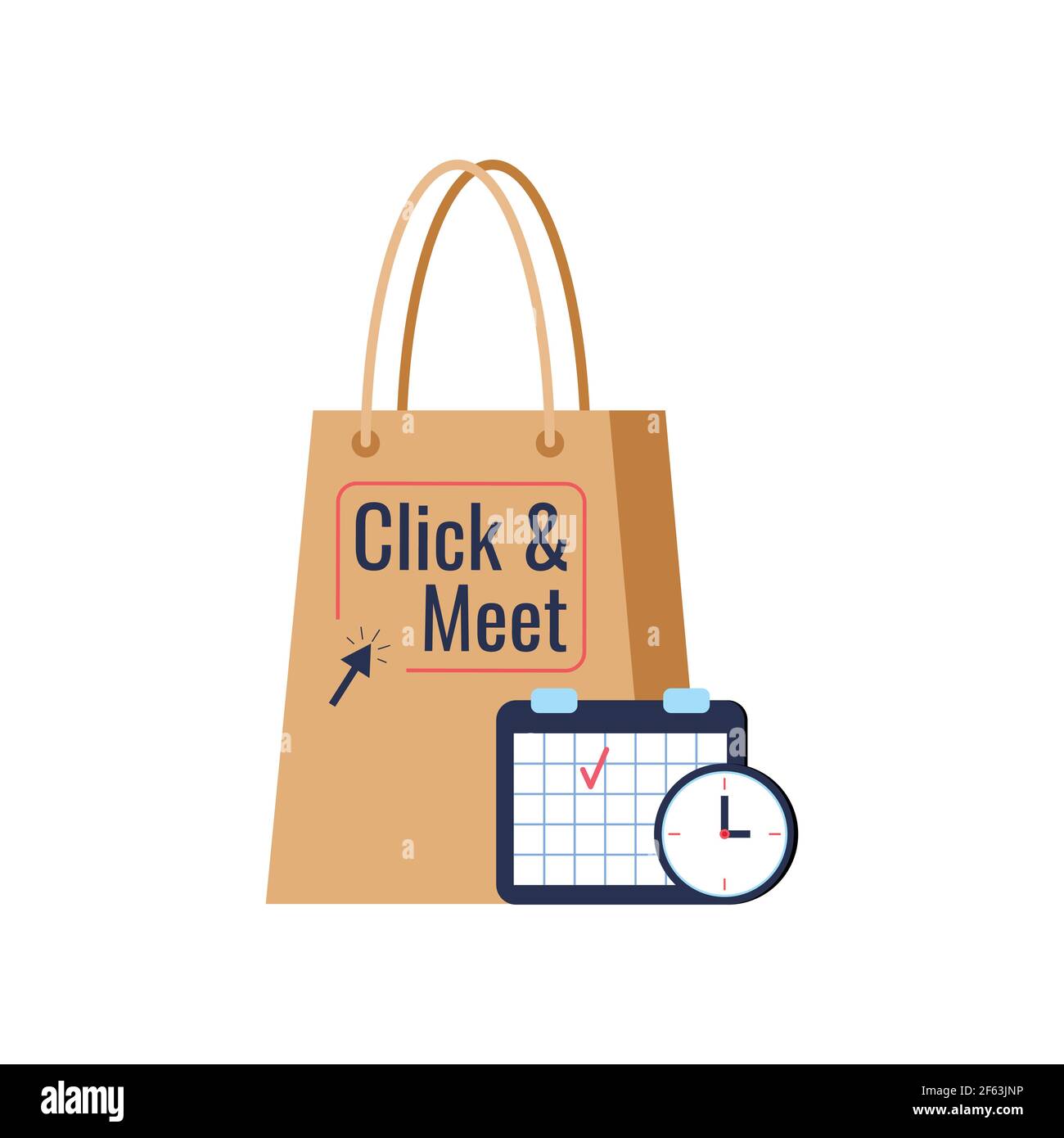 Click and collect logo Stock Vector Images - Alamy