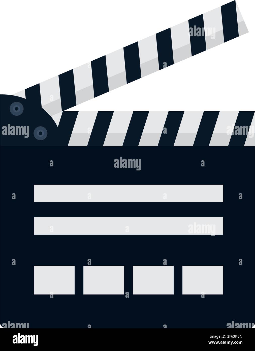 movie clapper on white background Stock Vector Image & Art - Alamy