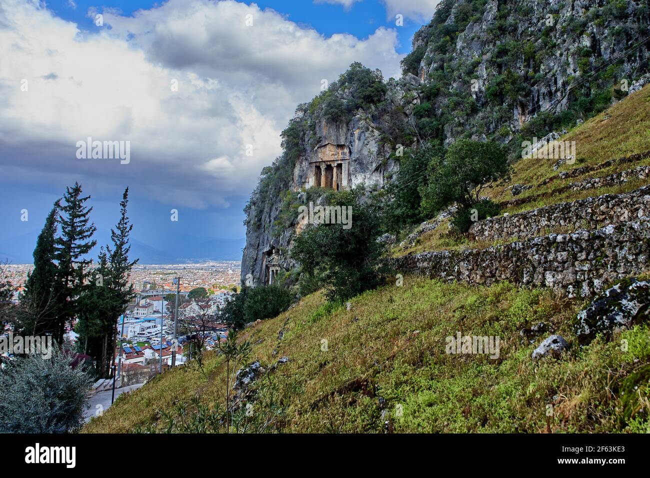 Tomb of Amyntas, also known as Fethiye Tomb, is an ancient Greek rock ...