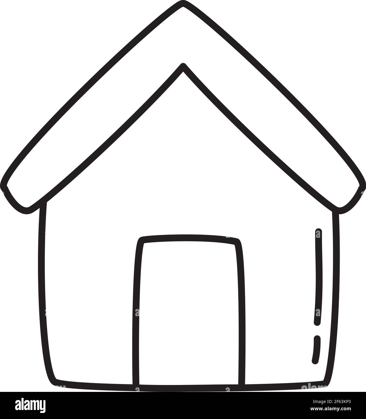 house shape on white background Stock Vector Image & Art - Alamy