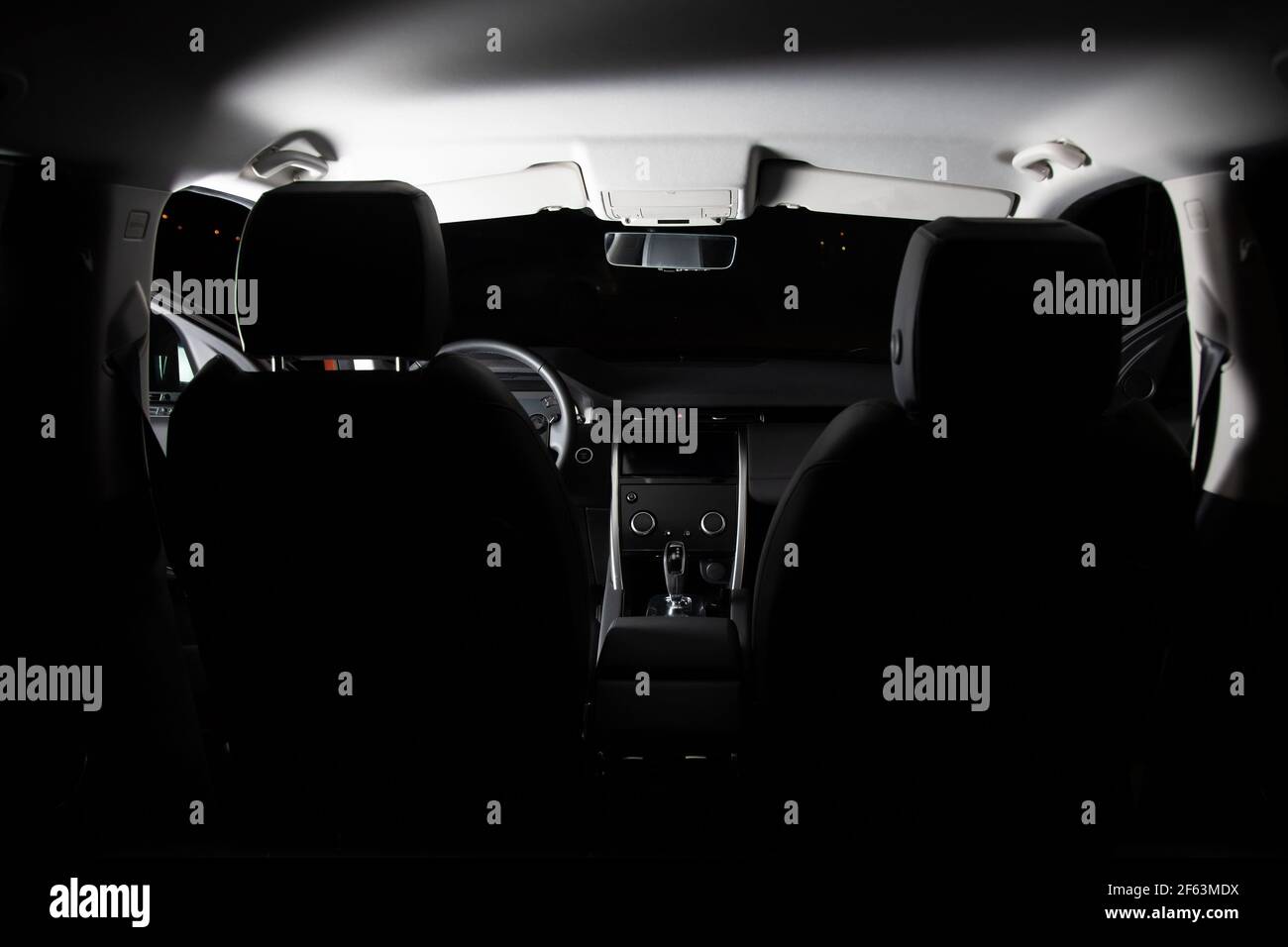 View from back seat of car hi-res stock photography and images - Alamy