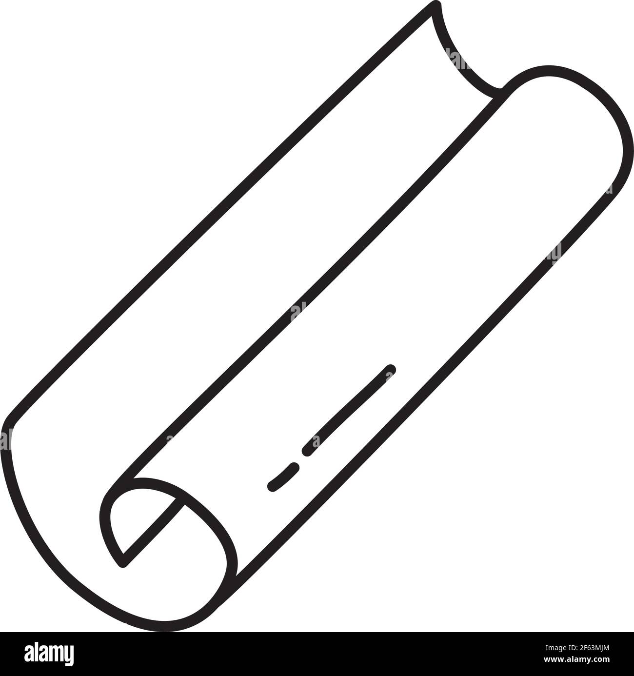 paper roll on white background Stock Vector Image & Art - Alamy