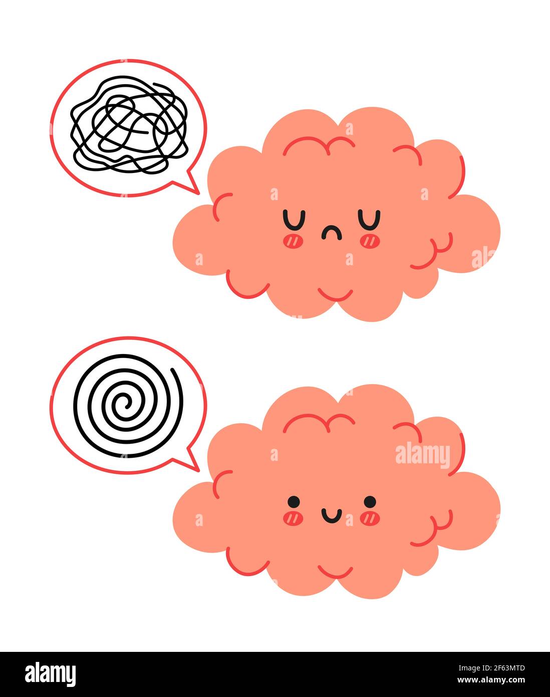 Tangle of thoughts Stock Vector Images - Alamy